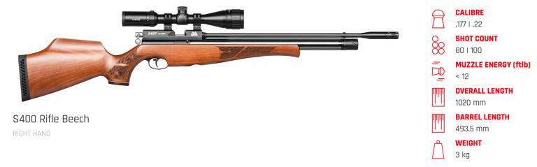 Air Arms S400 Rifle .177 | Derbyshire Air Rifles